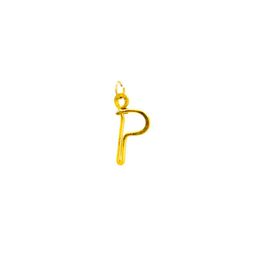 d'ecolife Essentials Anhänger 'P Letter' Damen Größe One Size gold