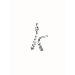 d'ecolife Essentials Anhänger 'Letter K' Damen Größe One Size silber