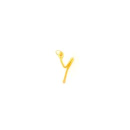 d'ecolife Essentials Anhänger 'Y Letter' Damen Größe One Size gold