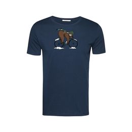 Greenbomb T-Shirt 'Animal Sloth Ice' Herren Gr&ouml;&szlig;e M marine