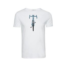 Greenbomb T-Shirt 'Bike Front Stamp' Herren Größe XXXL blau / weiß