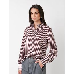 DESOTO Bluse 'Lizzy' Damen Größe S/M weinrot / naturweiß