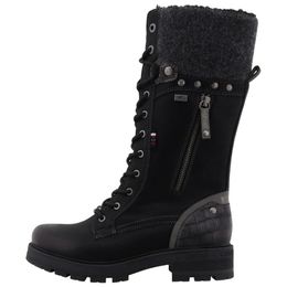 Mustang Schnürstiefel Damen Größe 36 schwarz Winterschuhe