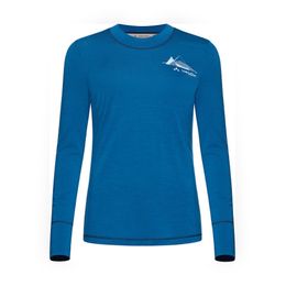 Vaude Funktionsshirt 'Monviso' Damen Größe S blau / weiß