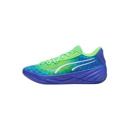 Puma Sportschuh 'All-Pro NITRO Marcus Smart' Herren Gr&ouml;&szlig;e 42 blau / gr&uuml;n / limette