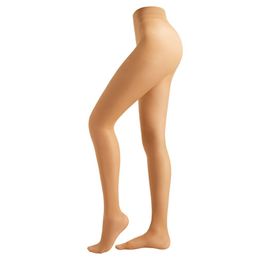 CALZEDONIA Tights 'Top Sculpt' female Beige size M