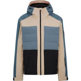 Ziener Sportjacke 'Tarlo' Herren Größe XXL beige / opal / cyanblau / schwarz