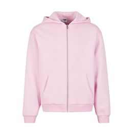 Urban Classics Zip-Up Hoodie male Pink size XL