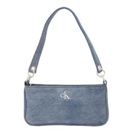 Calvin Klein Jeans Schultertasche Damen Größe One Size blue denim / silber