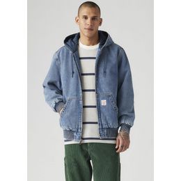 Levi's LEVI'S Herren Jeansjackeget involved, Gr. XL, unifarben, Denim/Jeans, Obermaterial: 100% Baumwolle, Jacken, mit Kapuze