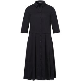 Emilia Lay - Kleid mit 1/2-Arm, schwarz, Gr. 44 / L - Baumwolle