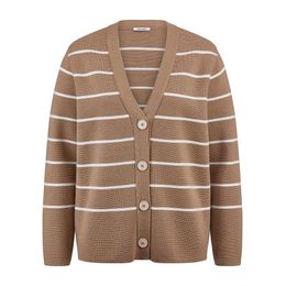 Peter Hahn - Strickjacke, braun, Gr. 40 / M - Schurwolle