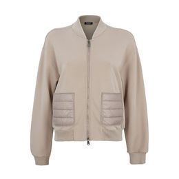 Margittes - Jersey-Blouson, beige, Gr. 46 / L - Baumwolle