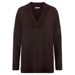 Peter Hahn - V-Pullover, braun, Gr. 44 / L - Schurwolle