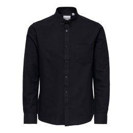 Only & Sons Only & Sons Button Up Shirt 'ONSAlvaro' male Black size M