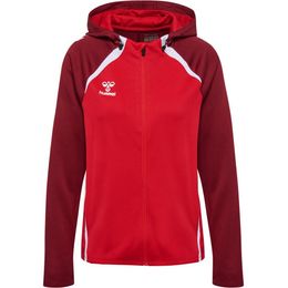 Hummel Sportsweatjacke 'Lead 2.0' Damen Gr&ouml;&szlig;e XXL rot / weinrot / wei&szlig;