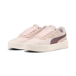 Sneaker Puma "CARINA 3.0 MEMOIRES JR", M&auml;dchen, Gr. 39, jasmine flower, plum jam, Textil, Schuhe Sneaker
