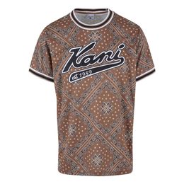Karl Kani T-Shirt Herren Gr&ouml;&szlig;e S braun / schwarz / wei&szlig;