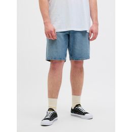 Jack & Jones PlusSize Shorts "JJITONY JJORIGINAL SHORTS SBD 210 SN PLS", Herren, Gr. 48 (7XL), N-Gr, blau (blau denim pack:sbd 920), Web, Obermaterial: 100% Baumwolle, JACK & JONES PLUSSIZE, Abriebeffekte, loose fit knielang, Hosen