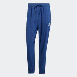 adidas Sportswear Sporthose Herren Gr&ouml;&szlig;e M blau / wei&szlig;