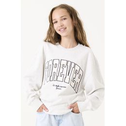 Garcia M&auml;dchen Sweatshirtlgt grau, Gr. 128, bedruckt, Sweatware, Obermaterial: 80% Baumwolle, 20% Polyester, Sweatshirts, mit Frontprint, for Girls
