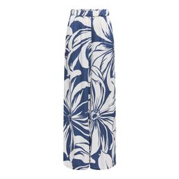 Stoffhose Only "ONLMILLY LOOSE PANTS PTM", Damen, Gr. S (36), N-Gr, pageant blau aop:miley mega flower, Obermaterial: 100% Modal, bedruckt, loose fit bodenlang, Hosen Stoffhose
