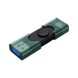 Kingston DataTraveler Duo 128GB, USB-Stick gr&uuml;n/schwarz, USB-A, USB-C