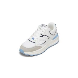 Marc O'Polo MARC O'POLO Damen Sneaker "aus Rindleder und Mesh", Gr. 39salty wei&szlig;, fresh sky, Obermaterial: 95% Leder (Rind), 5% Polyamid, unifarben, Schuhe