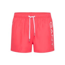 Gant Herren Badeshorts "LIGHTWEIGHT SWIM SHORTS"watermelon rot, Gr. S, Microfaser, Obermaterial: 100% Polyester, Badehosen