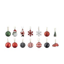 Möbel Kraft Weihnachtsbaumschmuck 25er Set mehrfarbig Glas Ø: 8.0 » Möbel Kraft