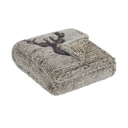 Möbel Kraft Wohndecke grau Synthetik Maße (cm): B: 130 » Möbel Kraft
