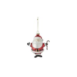 HOME STORY Weihnachtsbaumanhänger Santa mehrfarbig Glas,Aluminium Maße (cm): H: 13 Ø: 11.0 » Möbel Kraft