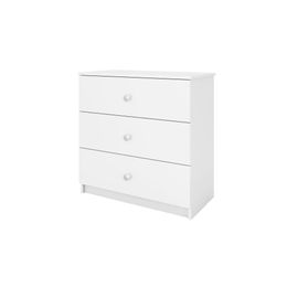 Möbel Kraft Kommode weiß Maße (cm): B: 81 H: 80,5 » Möbel Kraft