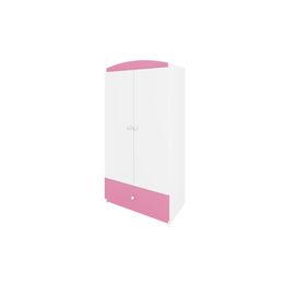 Möbel Kraft Kleiderschrank rosa/pink Maße (cm): B: 90 H: 181,2 » Möbel Kraft