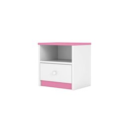 Möbel Kraft Nachtkommode rosa/pink Maße (cm): B: 39,5 H: 40,5 » Möbel Kraft