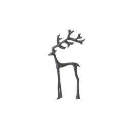 Möbel Kraft Alu-Hirsch schwarz Aluminium Maße (cm): B: 15 H: 30 T: 6.5 » Möbel Kraft