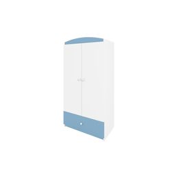 Möbel Kraft Kleiderschrank blau Maße (cm): B: 90 H: 181,2 » Möbel Kraft