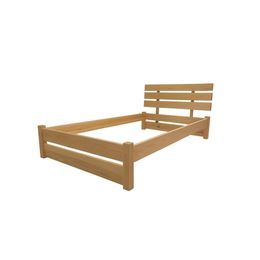 Möbel Kraft Wooden bed Indu L2 120 holzfarben Maße (cm): B: 128 H: 76 » Möbel Kraft