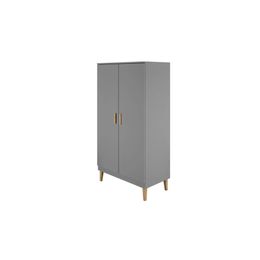 M&ouml;bel Kraft Kleiderschrank grau Ma&szlig;e (cm): B: 55 H: 184 &raquo; M&ouml;bel Kraft