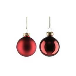 Möbel Kraft Weihnachtsbaumkugel 16er-Set rot Glas,Aluminium Ø: 3.5 » Möbel Kraft