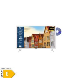 Telefunken XF32SN550SD-W 32 Zoll Fernseher/Smart TV (Full HD, HDR, Triple-Tuner, DVD-Player) - Inkl. 6 Monate HD+