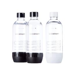SodaStream PET Flaschen SET Standard 3x 1L weiss/schwarz