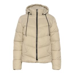 Kaffe &Uuml;bergangsjacke 'Susanne' Damen Gr&ouml;&szlig;e S beige / schwarz Winterjacke