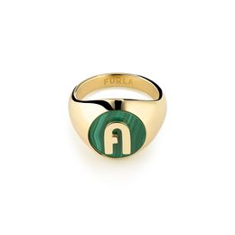 Furla Jewellery Ring 'FURLA ' Damen Gr&ouml;&szlig;e 52 gold / gr&uuml;n