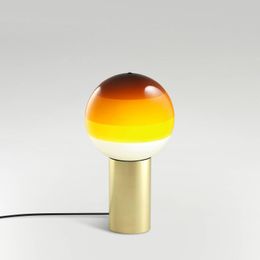 Marset Tischlampe Dipping Light S, bernstein/messing