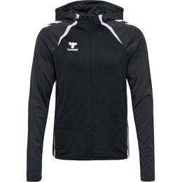 Hummel Athletic Zip-Up Hoodie 'Lead 2.0' male Black size XXL