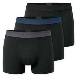 Schiesser Trunk Herren Gr&ouml;&szlig;e L blau / braun / brombeer / schwarz