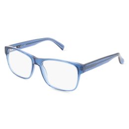 Fielmann LN 056 FLEX CL MARIO Brille Herren | Fassung: Vollrand, Quadratisch, Blau Transparent