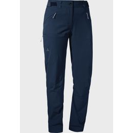 Schöffel Outdoorhose SCHÖFFEL "CIRC Pants Looop L", Damen, Gr. 40, Normalgrößen, blau (8180, blau), Oberstoff : 100% Polyester, Hosen