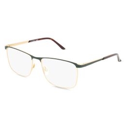 Fielmann 2222 FLEX CL HARALD Brille Unisex | Fassung: Vollrand, Quadratisch, Grün Gold